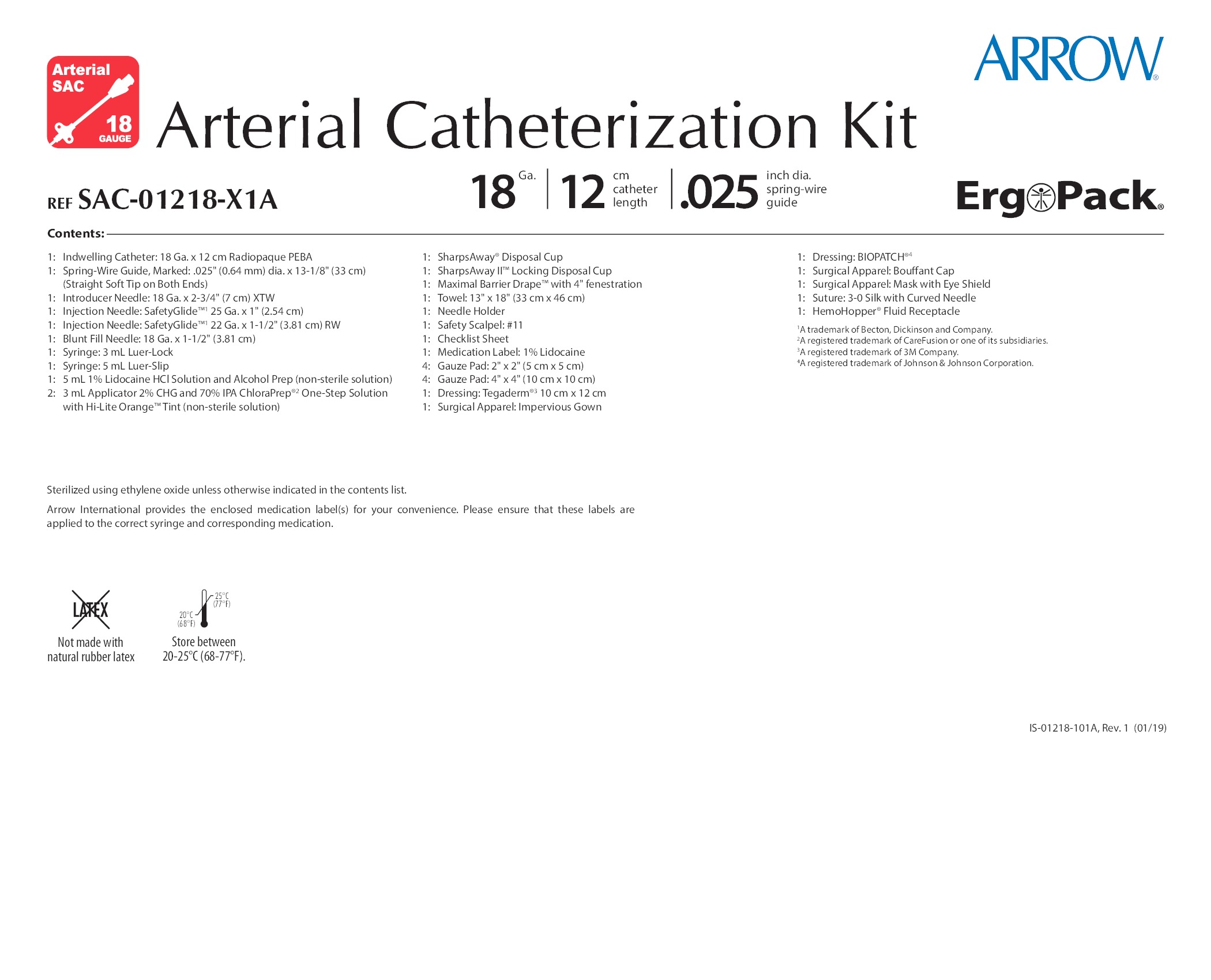 SAC-01218-X1A - Teleflex Incorporated - Vascular Access Product Catalog