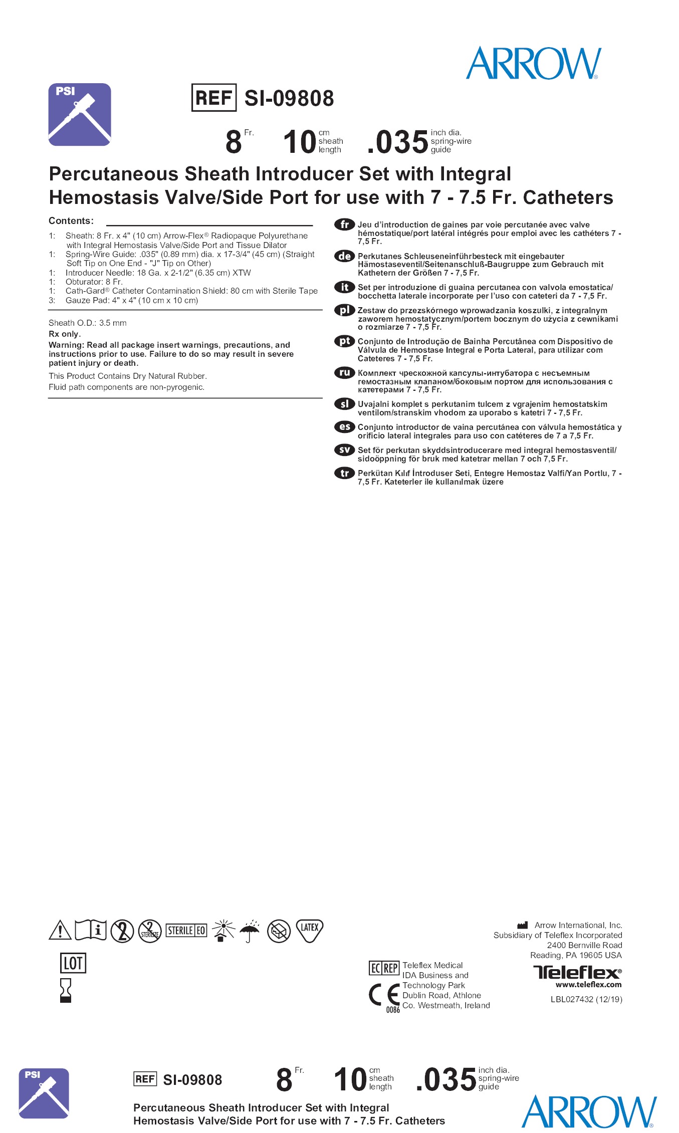 SI-09808 - Teleflex Incorporated - Vascular Access Product Catalog