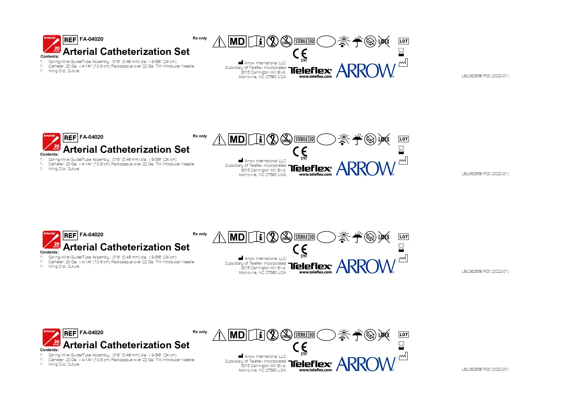 FA-04020 - Teleflex Incorporated - Vascular Access Product Catalog