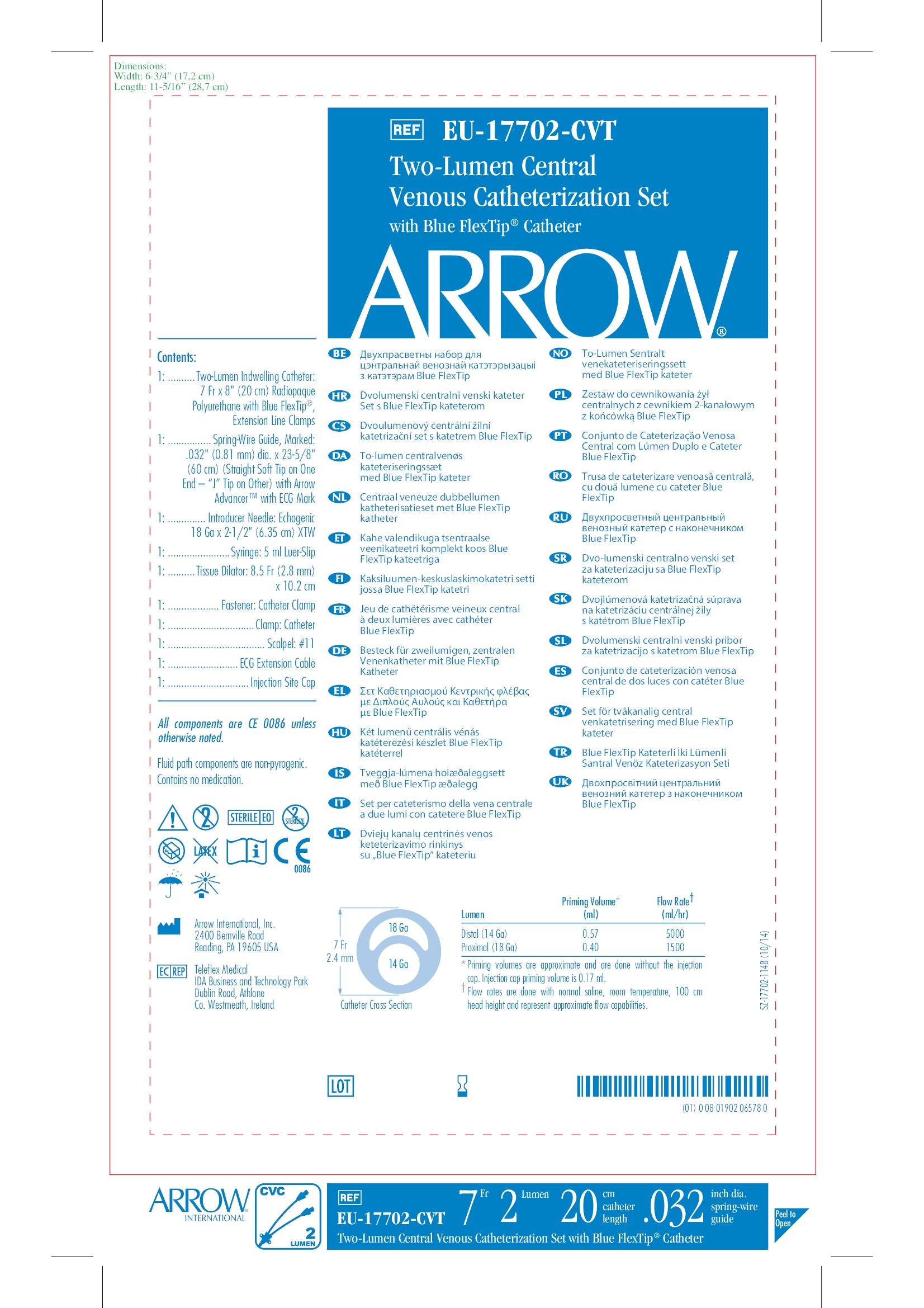 EU-17702-CVT - Teleflex Incorporated - Vascular Access Product Catalog